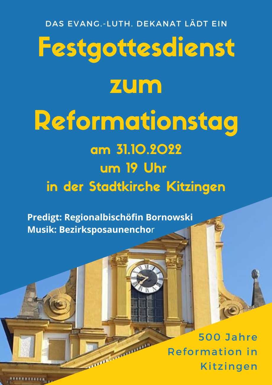Zentraler Gottesdienst am Reformationstag | Dekanat Kitzingen